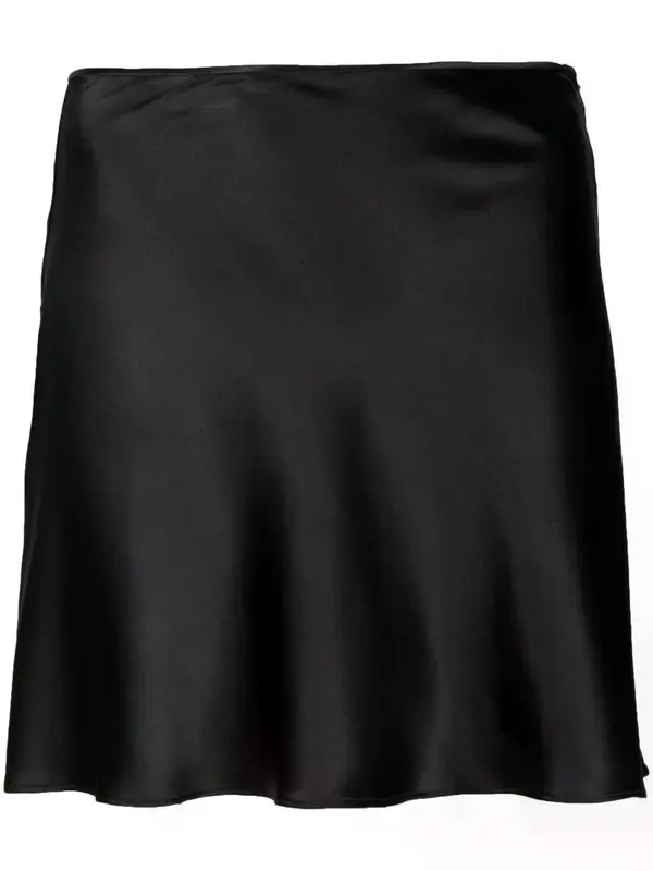 MANURI Silk A-line Skirt
