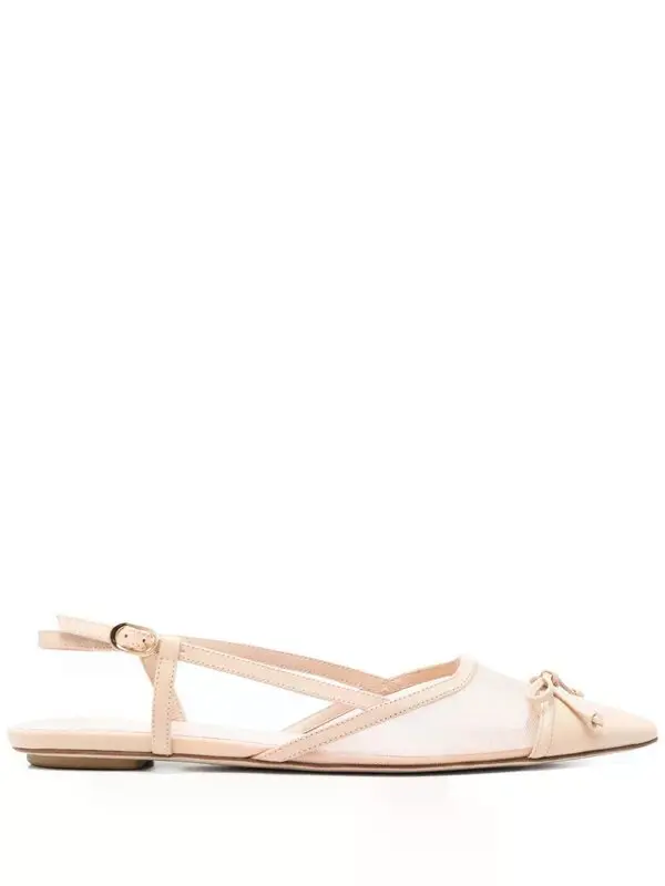 STUART WEITZMAN Mesh-panel Ballet Flats