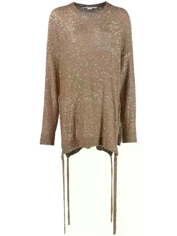 Stella McCartney Sequinned Side-tie Jumper