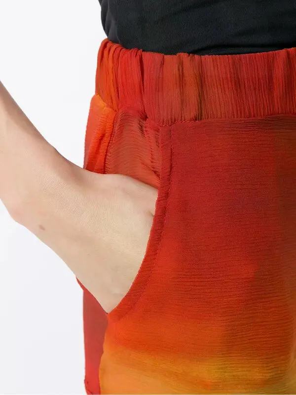AMIR SLAMA Printed Silk Shorts