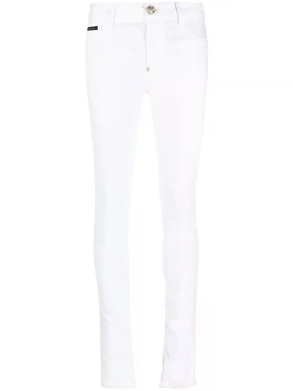 Philipp Plein Slim-fit Jeggings - White