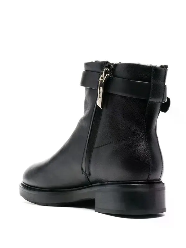Calvin Klein Logo-buckle Ankle Boots