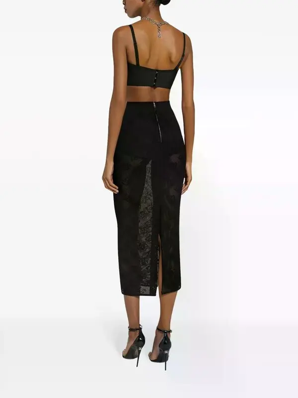 Dolce & Gabbana Dg Jacquard Midi Skirt