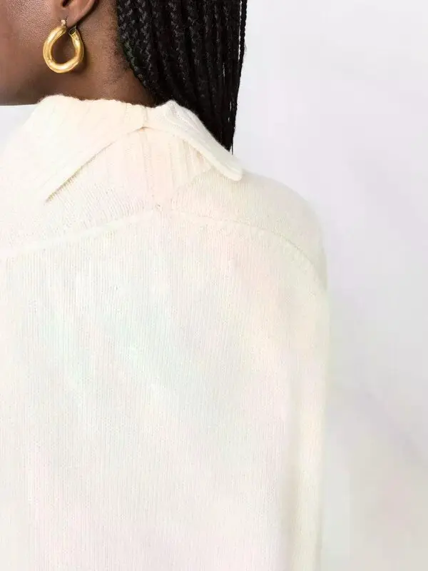 JIL SANDER Roll Neck Knitted Jumper - Neutrals
