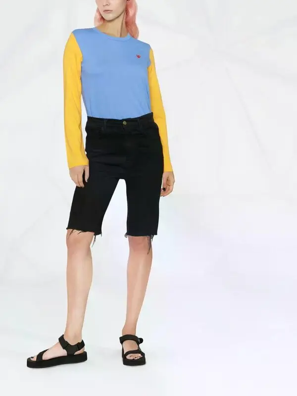 Play Comme Des Garcon Two-tone Sweater