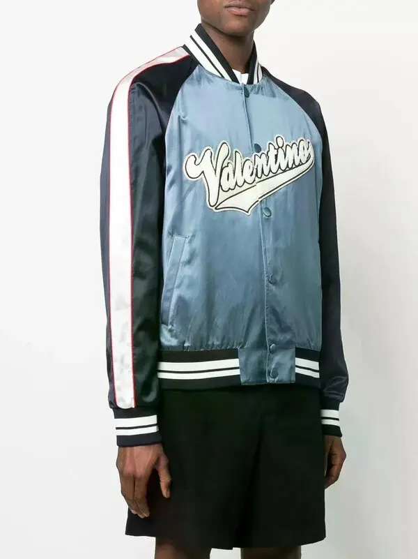 Valentino Garavani Logo-patch Bomber Jacket