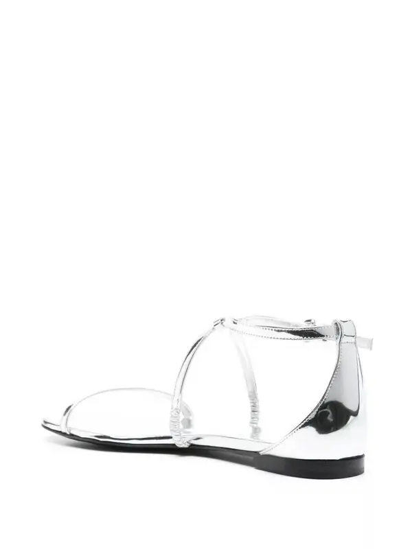 Alexander McQueen Metallic Leather Sandals