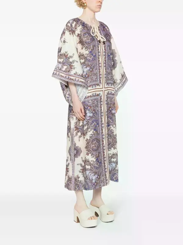 Zimmermann Ottie Linen Kaftan Dress