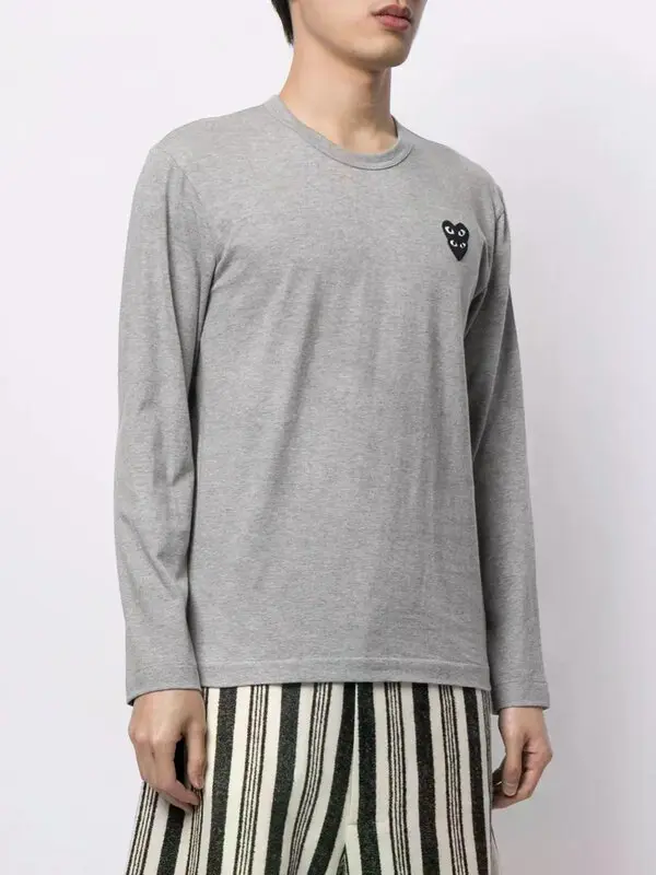 Play Comme Des Garcon Chest Logo-patch Jumper