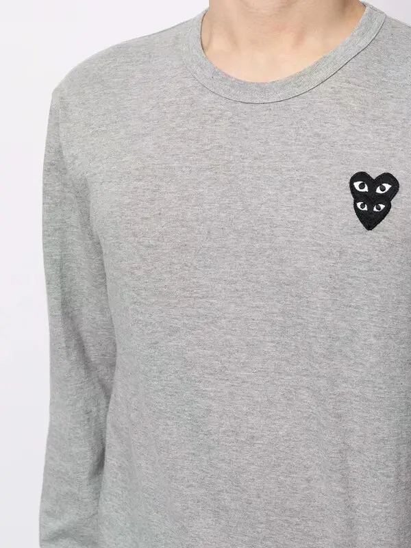 Play Comme Des Garcon Chest Logo-patch Jumper