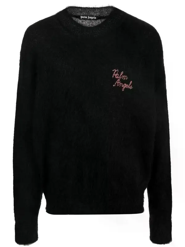 Palm Angels Palm-motif Crew-neck Jumper