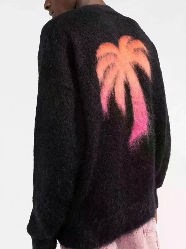 Palm Angels Palm-motif Crew-neck Jumper