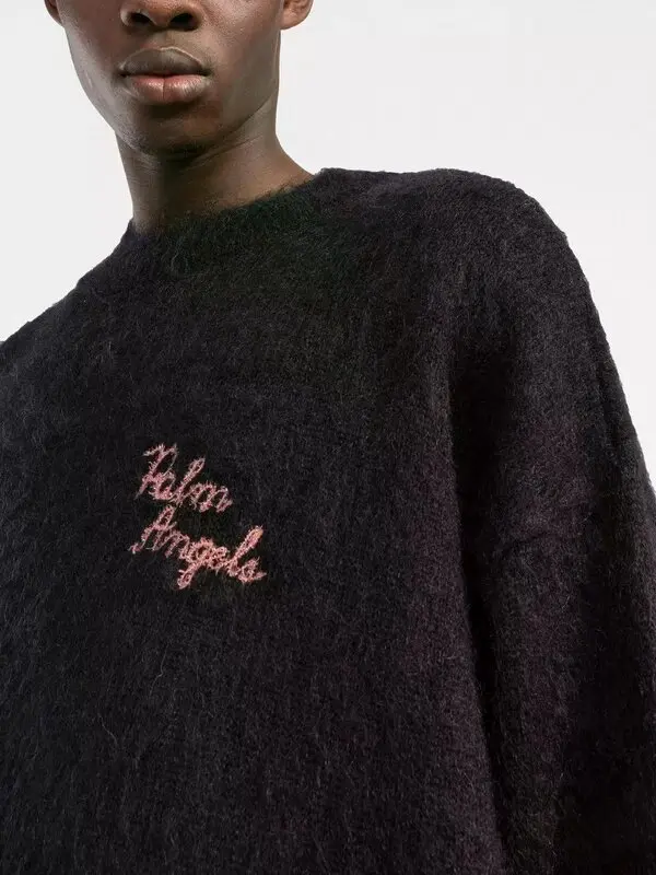 Palm Angels Palm-motif Crew-neck Jumper