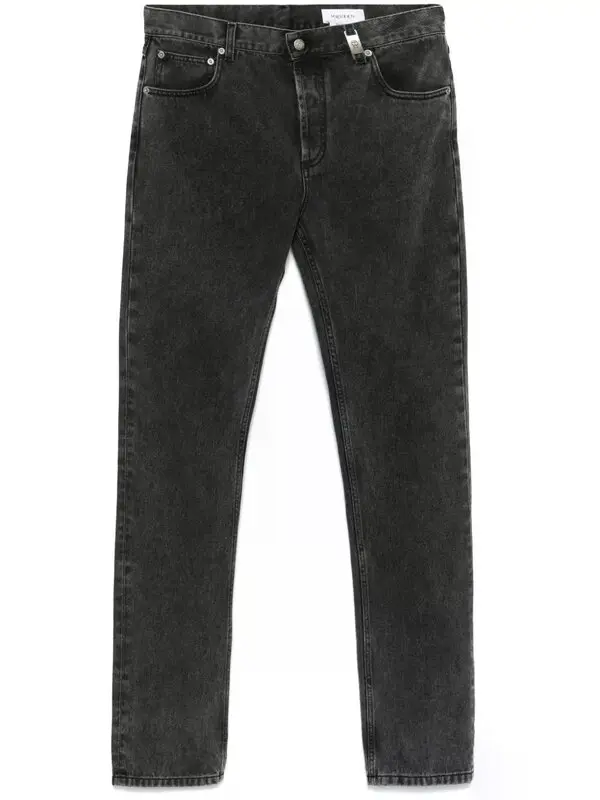 Alexander McQueen Logo-plaque Straight Leg Jeans