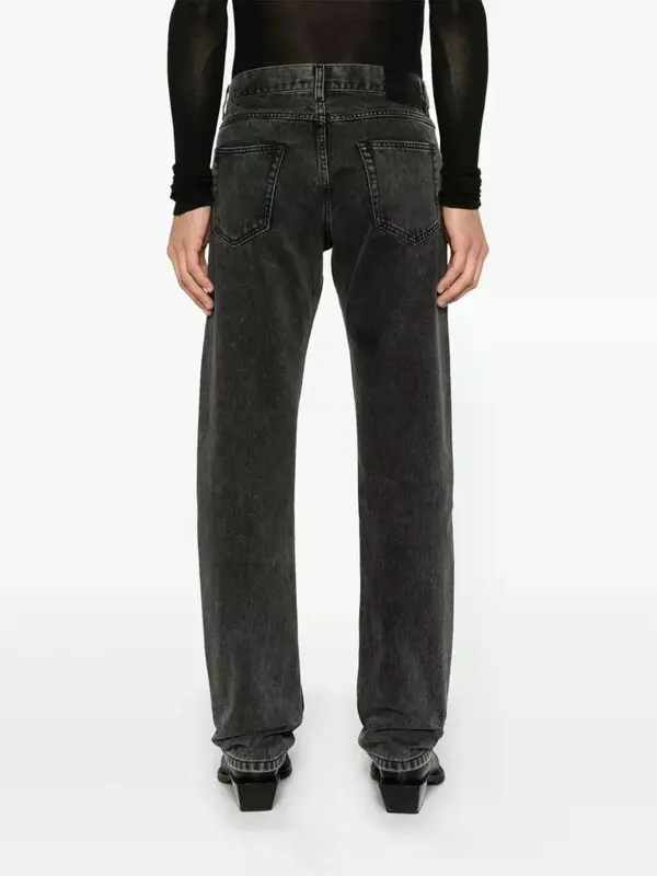 Alexander McQueen Logo-plaque Straight Leg Jeans