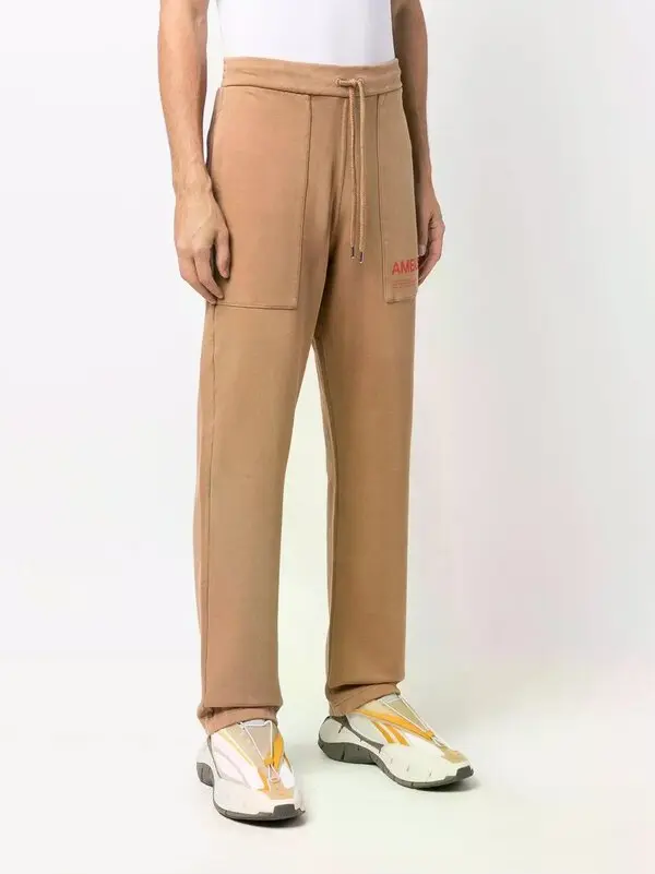 AMBUSH Logo-print Track Pants - Neutrals