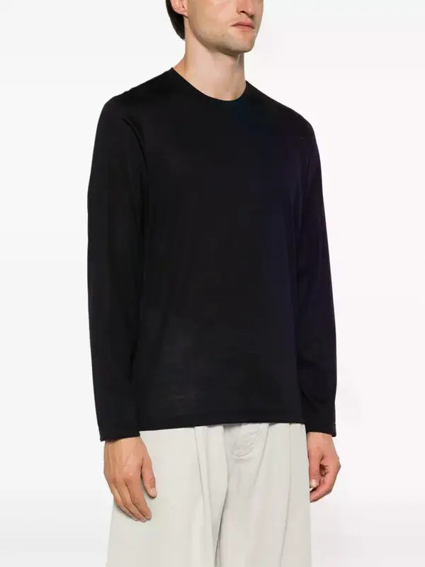 D4.0 Slub-texture T-shirt - Blue