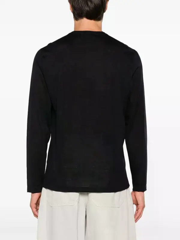 D4.0 Slub-texture T-shirt - Blue