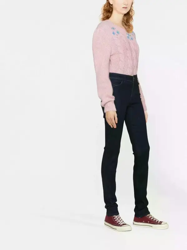 Emporio Armani High-waisted Slim-cut Trousers