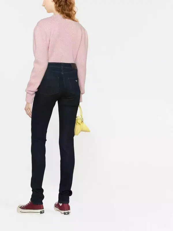 Emporio Armani High-waisted Slim-cut Trousers