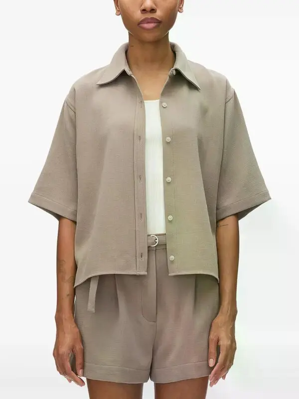 3.1 Phillip Lim Knitted Top With Classic Collar