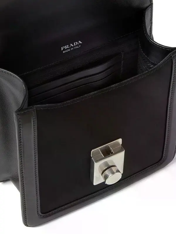 Prada Jacquard Logo Shoulder Bag