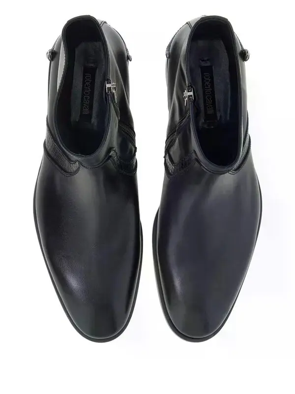 Roberto Cavalli Leather Ankle Boots