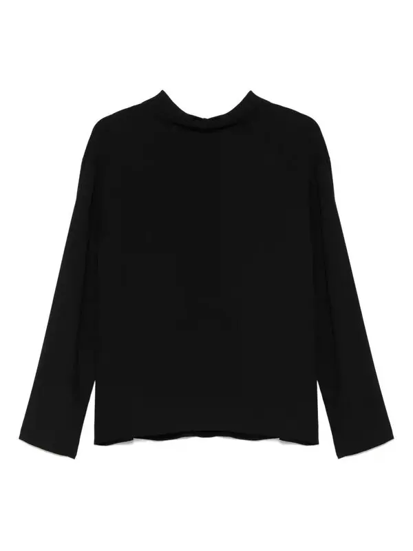 Carven Long Sleeve Blouse With Rear Button Fastening