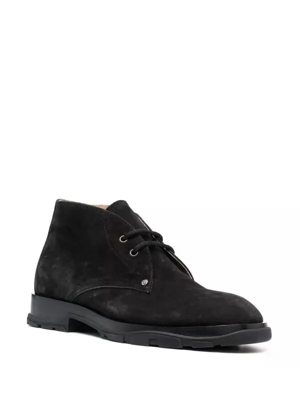 Alexander McQueen Lace-up Suede Boots