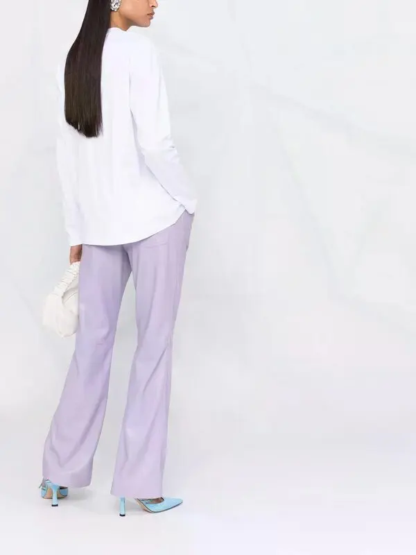 MSGM Logo-print Long-sleeve T-shirt