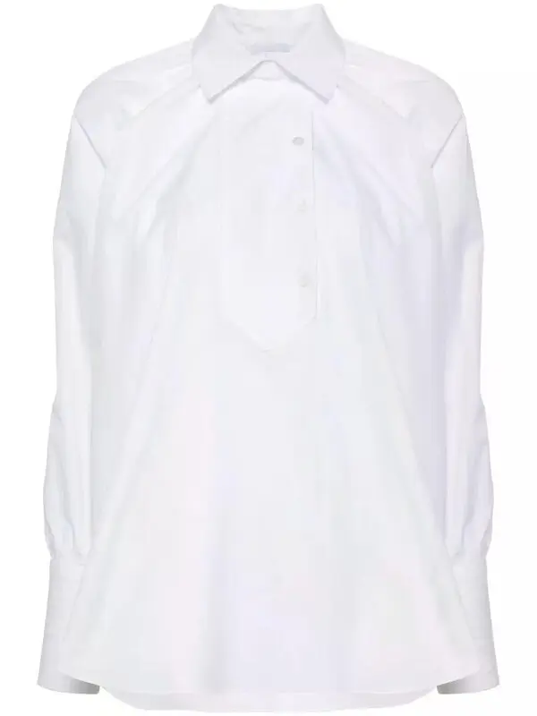 PATOU Batwing-sleeve Shirt - White