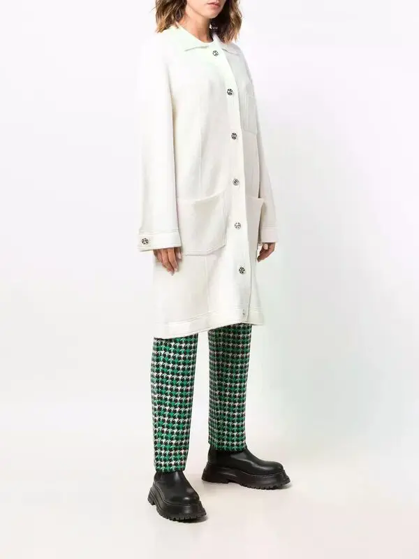 BARRIE Single-breasted Cashmere-cotton Blend Coat