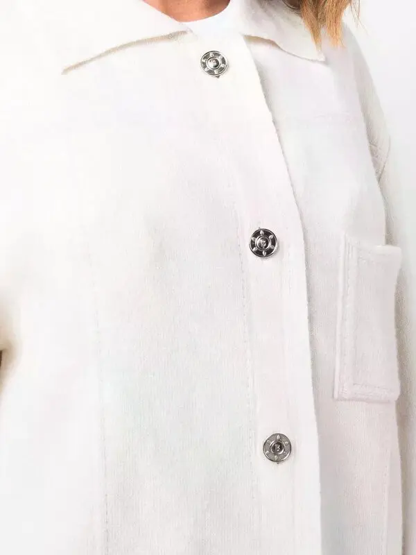 BARRIE Single-breasted Cashmere-cotton Blend Coat