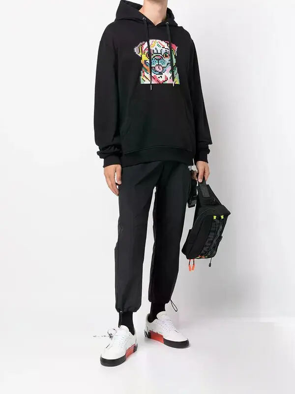 MOSTLY HEARD RARELY SEEN 8-BIT Rainbow Pug Pullover Hoodie