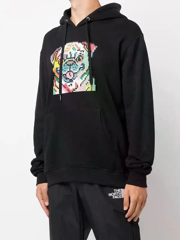 MOSTLY HEARD RARELY SEEN 8-BIT Rainbow Pug Pullover Hoodie