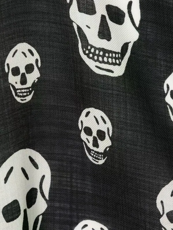 Alexander McQueen Skull-print Wool Scarf