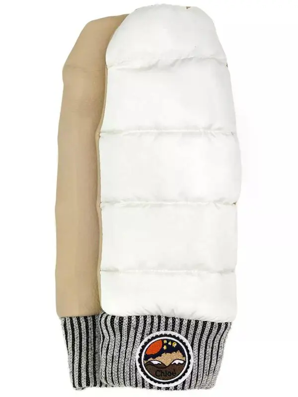 Chloé Logo-patch Gloves - White