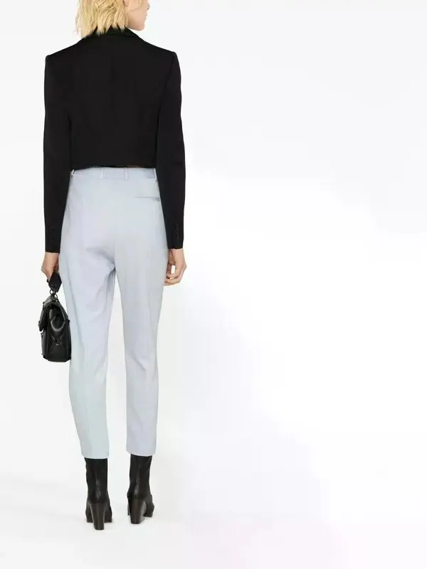 Alexander McQueen Cropped Wool Blazer