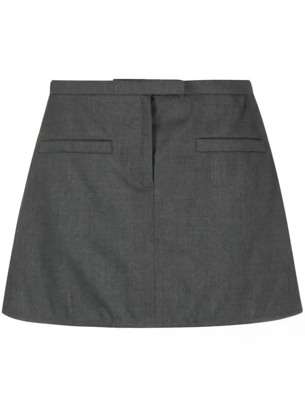 COURREGES Logo-appliqué Trapeze Miniskirt