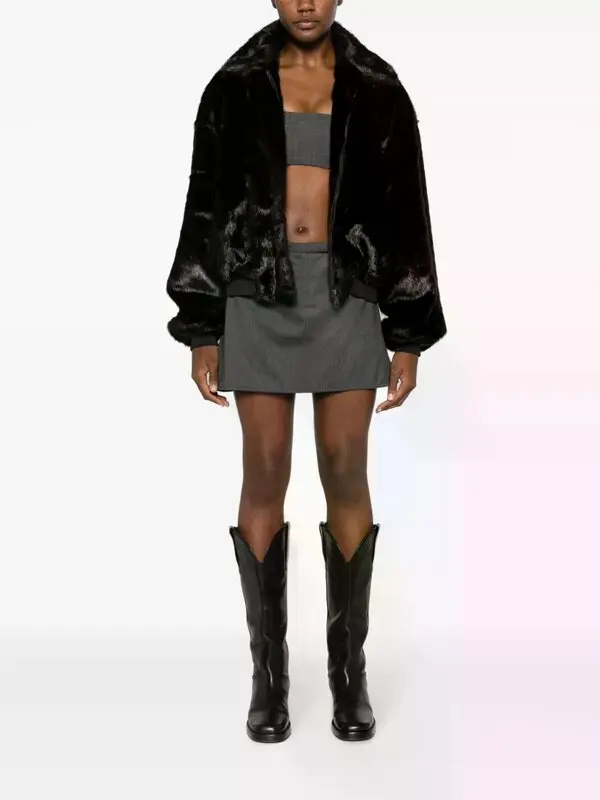 COURREGES Logo-appliqué Trapeze Miniskirt