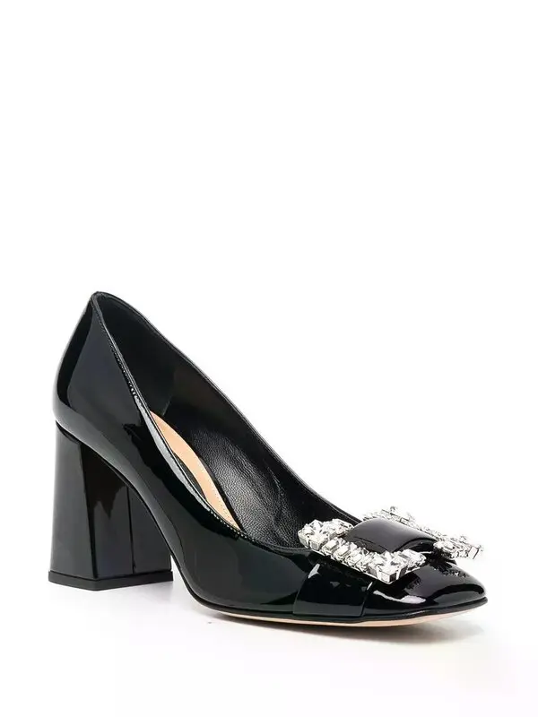 SERGIO ROSSI Embellished Patent Pumps