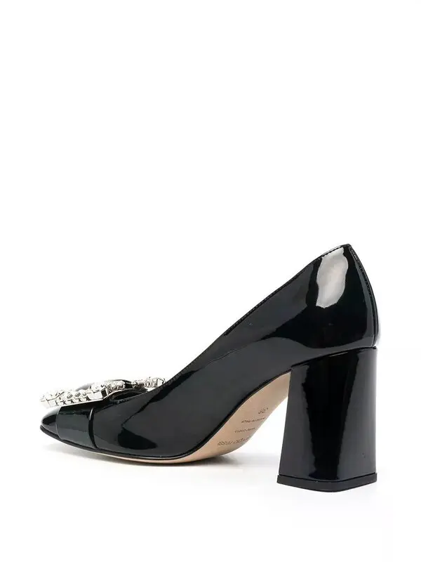 SERGIO ROSSI Embellished Patent Pumps