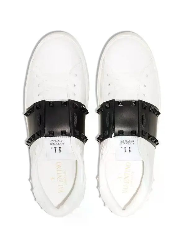 Valentino Garavani Rockstud Leather Sneakers - White