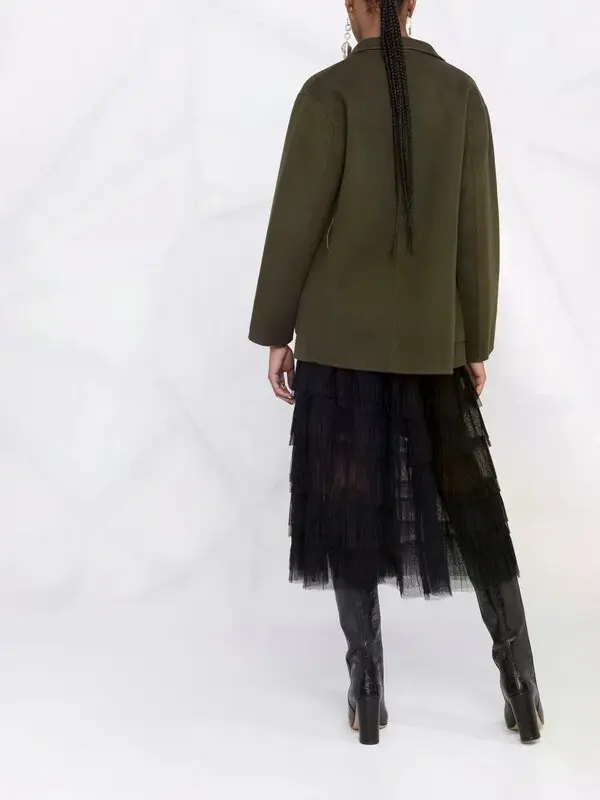 Maje Layered Tulle Midi Skirt