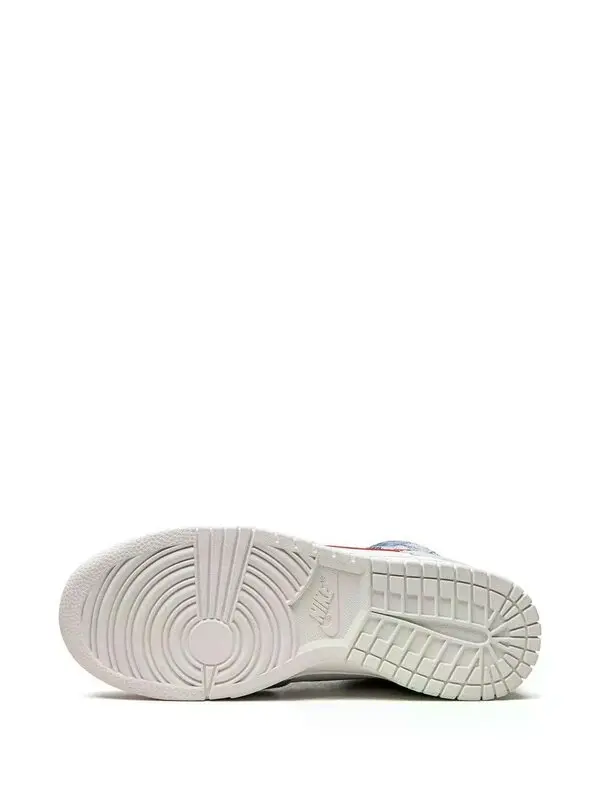 Nike Dunk High Washed Denim Sneakers