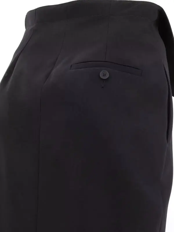 Alexander McQueen Folded-edge Midi Skirt