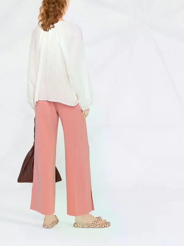 Alberto Biani Cropped Wide-leg Trousers