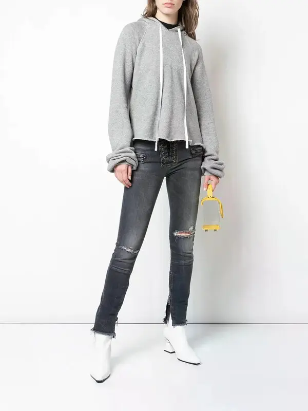 BEN TAVERNITI UNRAVEL PROJECT Distressed Skinny Jeans