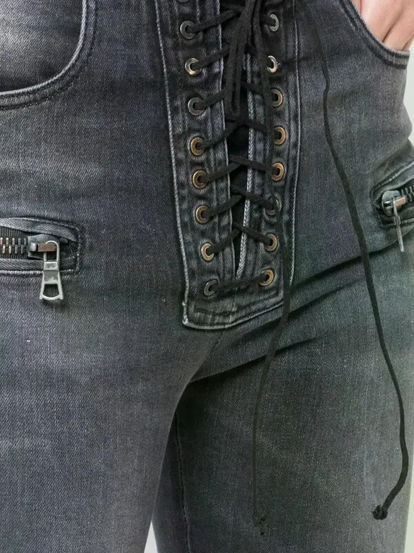 BEN TAVERNITI UNRAVEL PROJECT Distressed Skinny Jeans