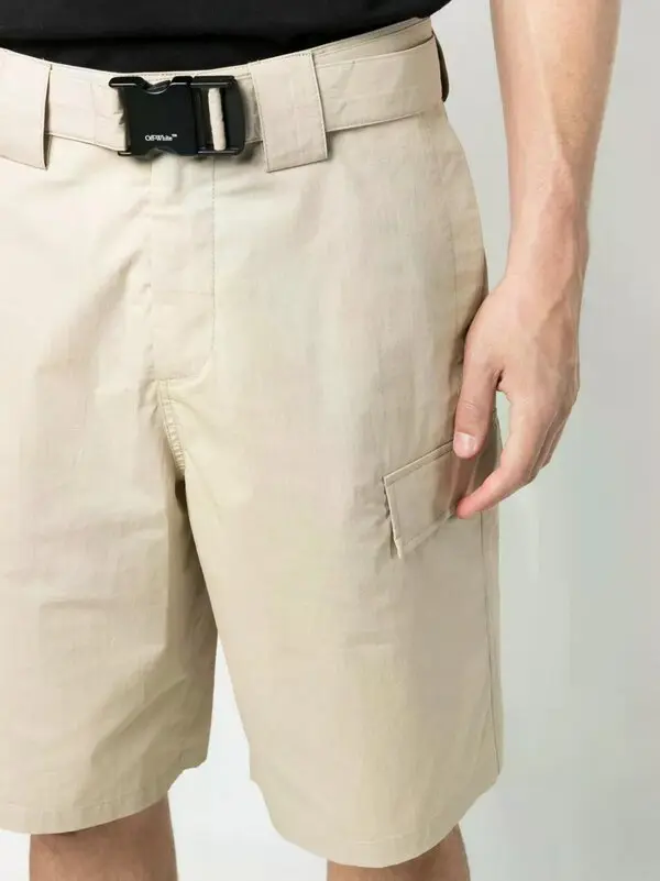 Off-White High-waisted Bermuda Shorts